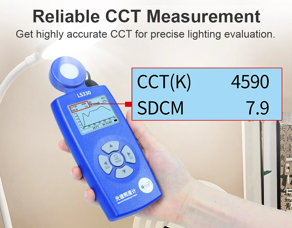 LS330 Spectral Illuminance Meter - UV Index, Lux Tester, 0-1,000,000 ...