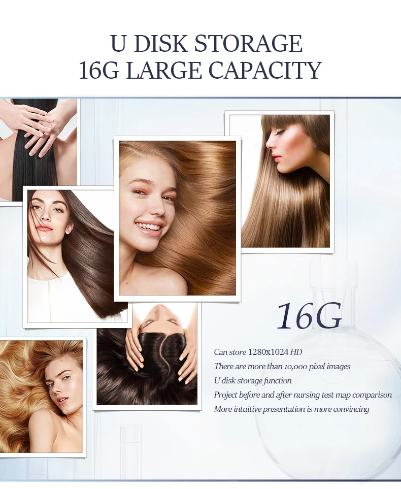 Portable Hair Scalp Scanner / Scalp Hair Follicle Detector Analyzer ...