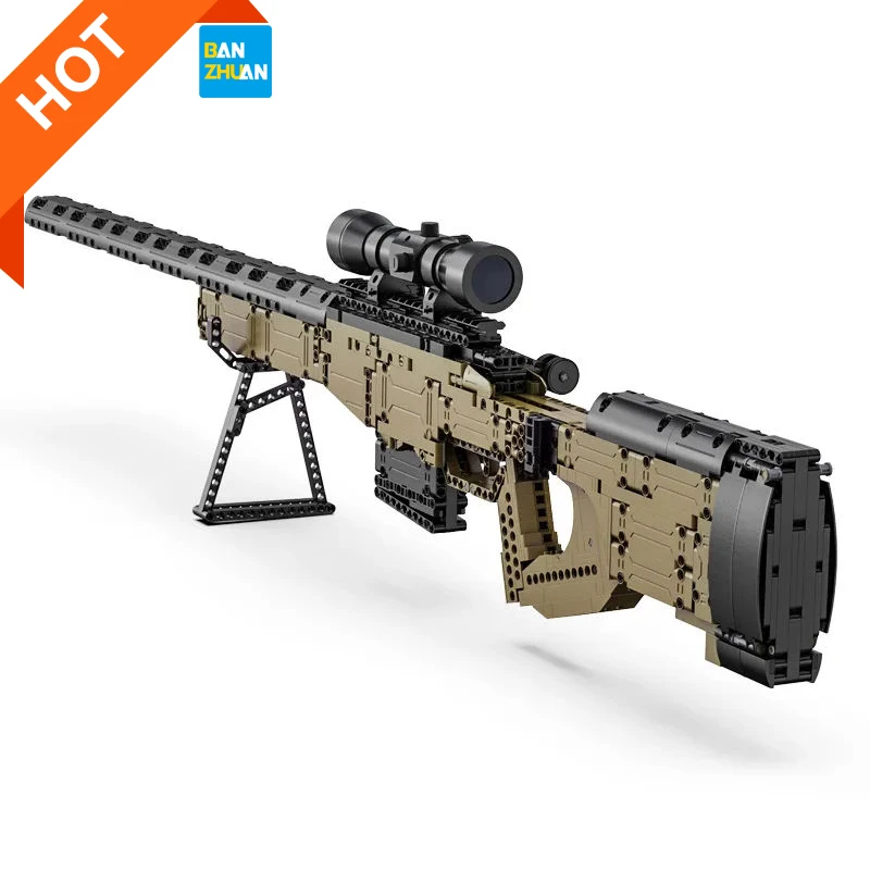 Cada Sniper Rifle Model Building Blocks Sets Submachine Gun Bricks ...