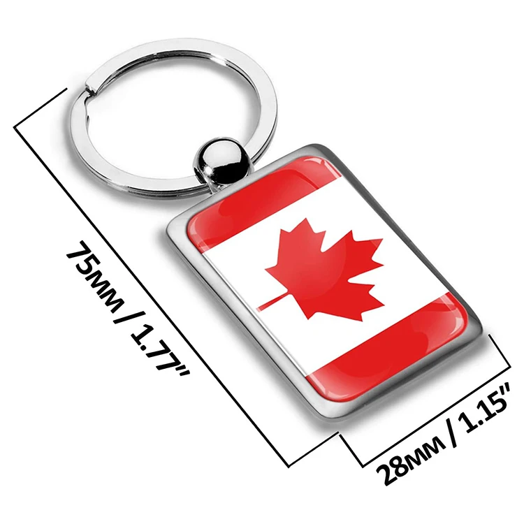 Custom Canada Design Tourist Souvenir Key Chain Zinc Alloy Metal Canada ...