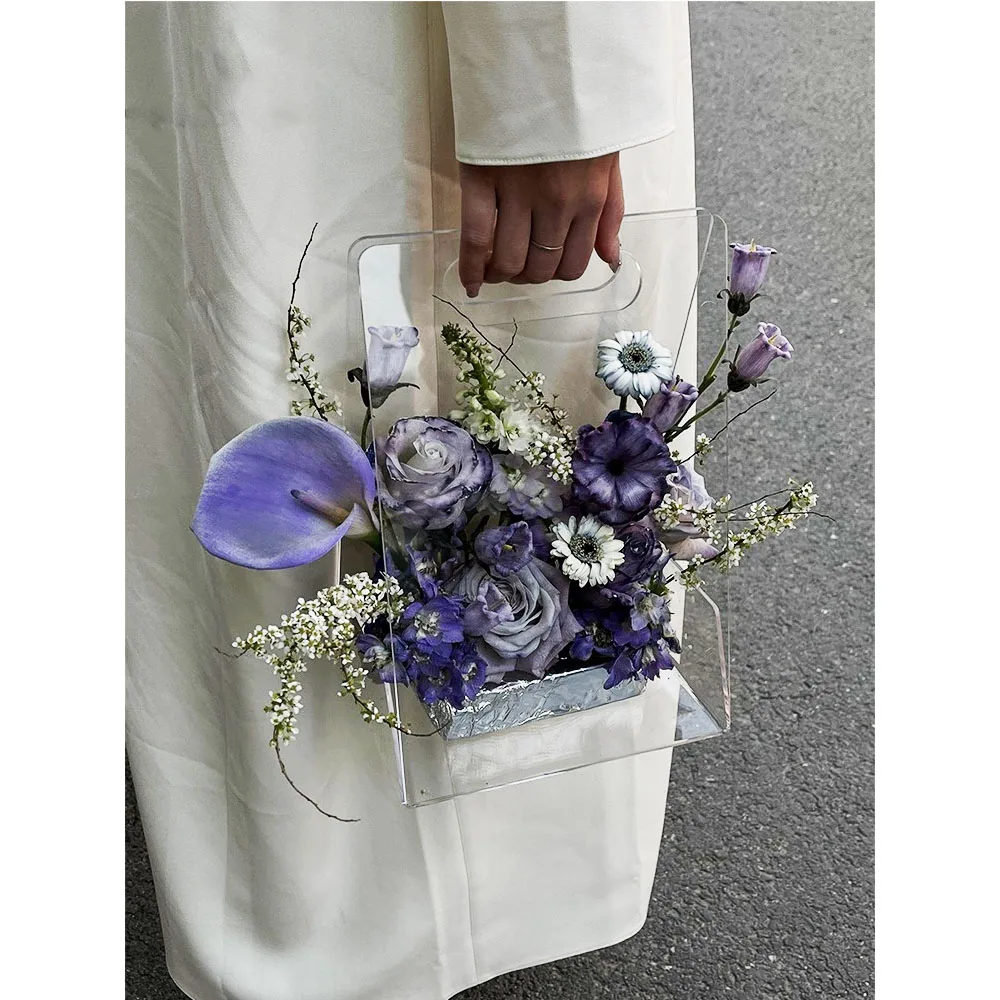 New Design Plastic Clear Gift Flower Bag Transparent Valentine's Day ...