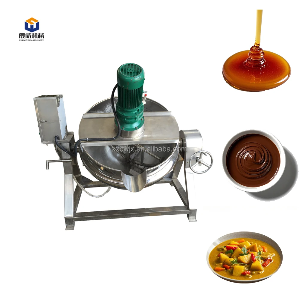 Commercial Cooking Pots with Mixer Boiler Sugar Caramel Jam Cooker Tilt ...
