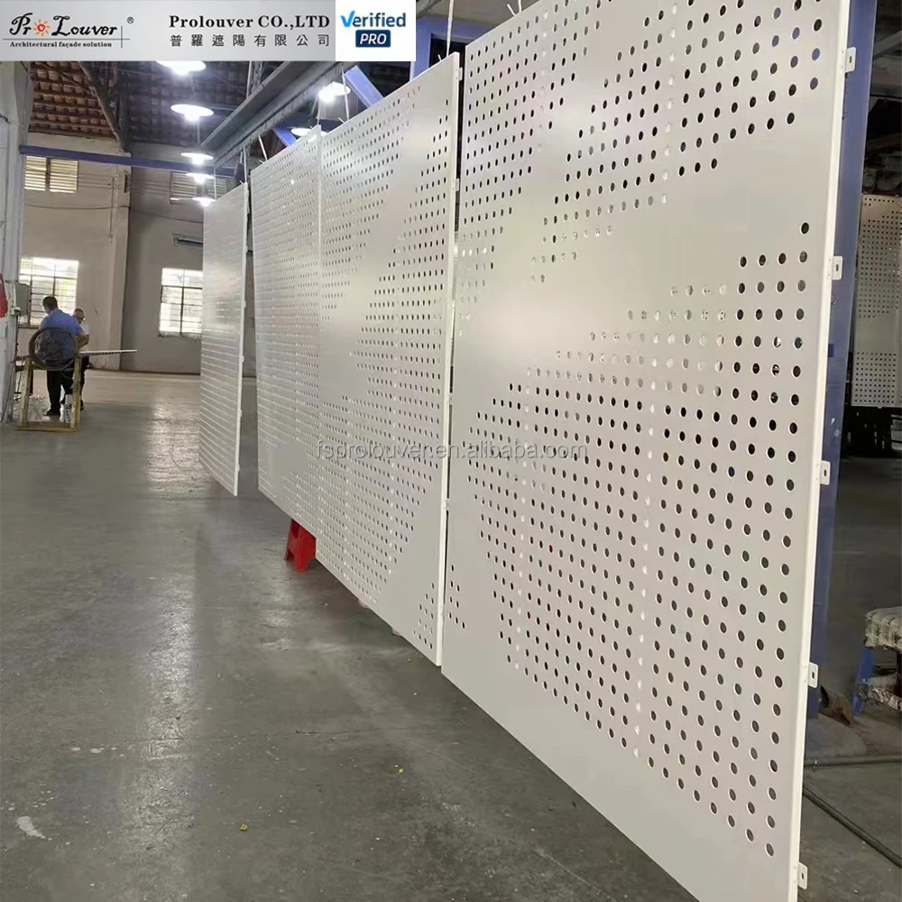 Perforated Metal Facades and Screening by PROLOUVER