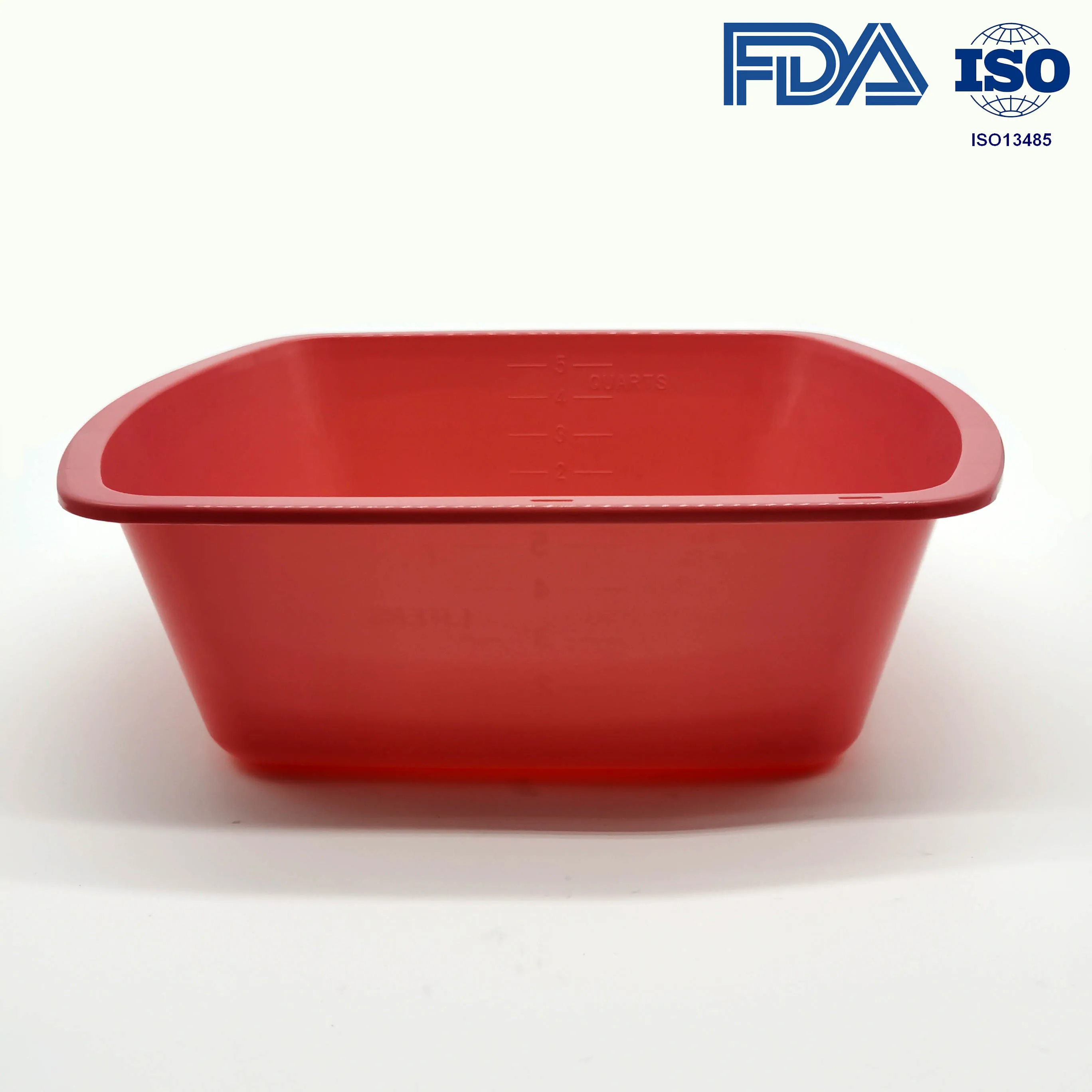 Rectangular Plastic Medical Wash Basin With Graduation 6.3qt - Buy ...