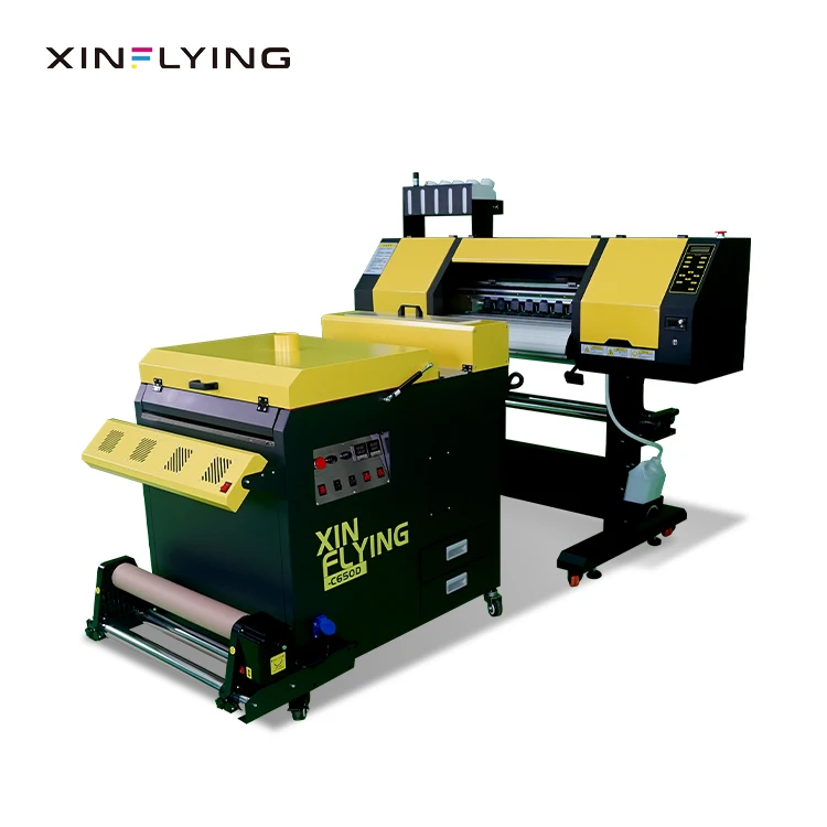 Xinflying A1 Dtf Printer 60cm 24 Inch 2pcs I3200 Xp600 Printheads With Powder Shaker Roll To ...