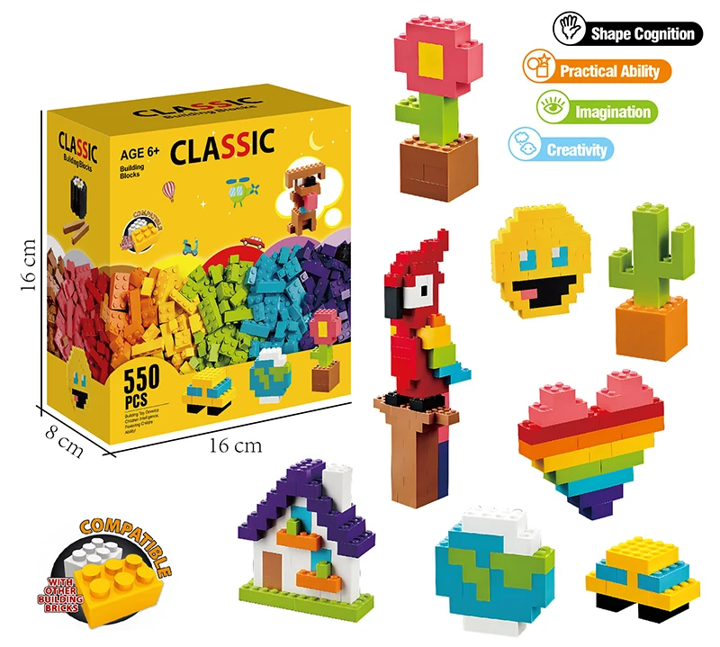 New Arrival 500pcs 1000pcs DIY Classic Brick Juguetes