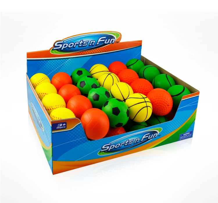 6CM Mini Customized Logo Squeeze Emoticons PU Material Stress Ball
