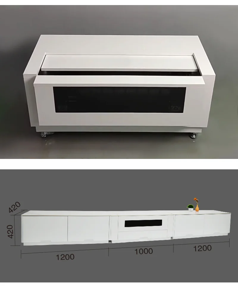NP Laser TV Cabinet - Short Throw Projector for Living Room