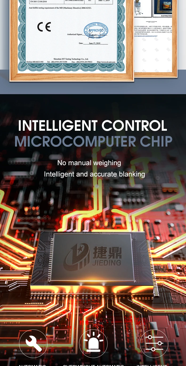 Granular Powder Filling Machine Control Panel & Accessories