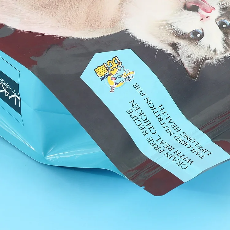 Custom Printing Cat Litter Cat Food Kraft Paper Packaging