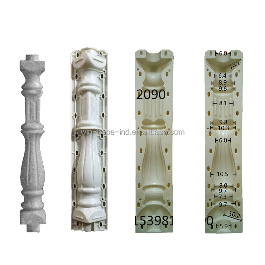70 cm Modern Garden Balcony Railing Precast Concrete Plastic Baluster ...