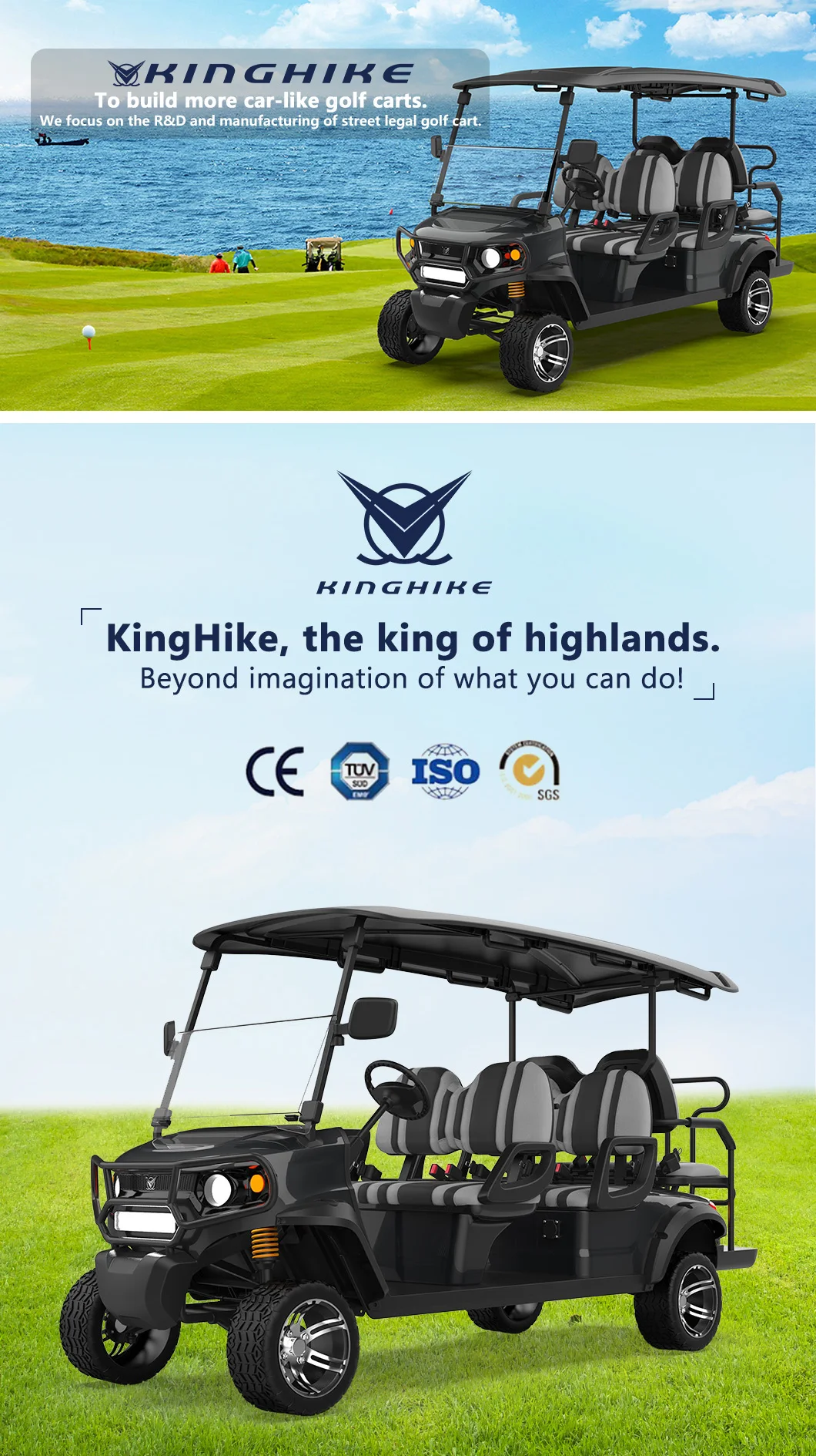 Electric Golf Cart Electric 2023 New Product 6 Sets Golf Cart Buggy ...