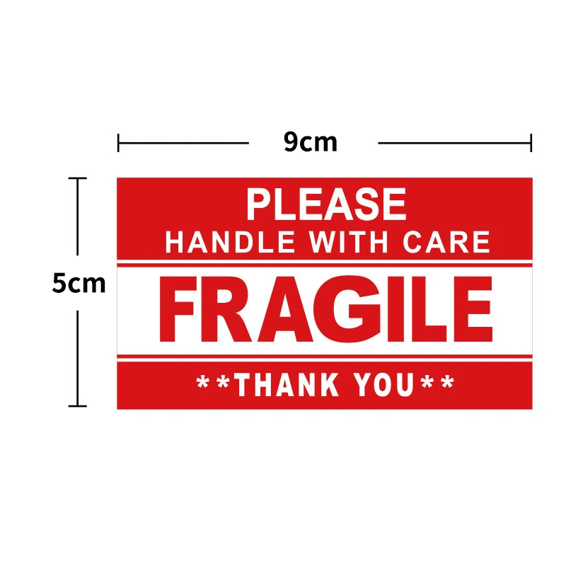 Custom Fragile Stickers Packaging Labels Warning Stickers For Shipping ...