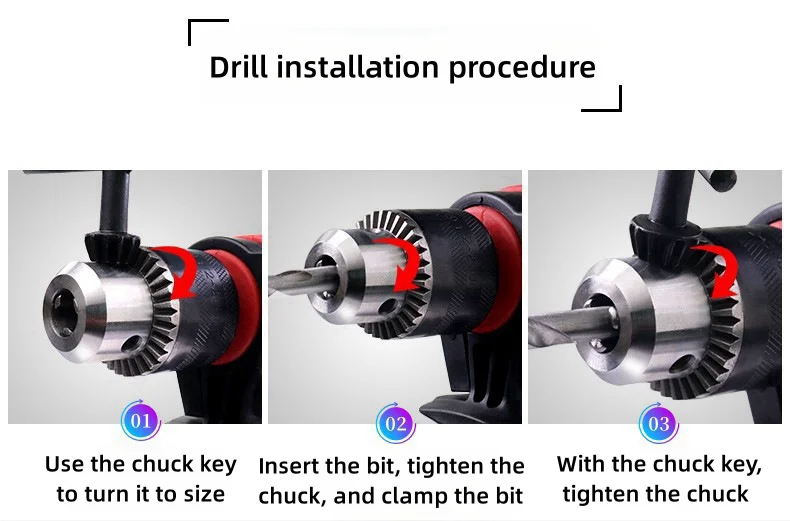 IMPA 591017 Portable Electric Drills 220V 1200W - 32mm Clamping Diameter