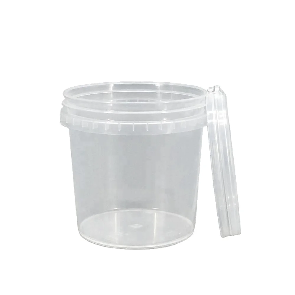 Transparent Plastic Pail Ice Bucket 1l Clear Plastic Bucket - Buy 1 ...
