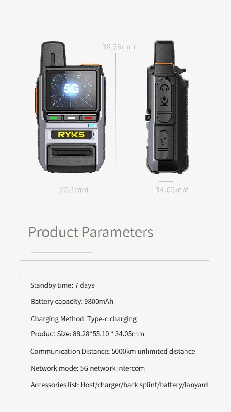 Global-intercom 4g Poc Internet Two-way Radio Mini Sim Card Walkie ...