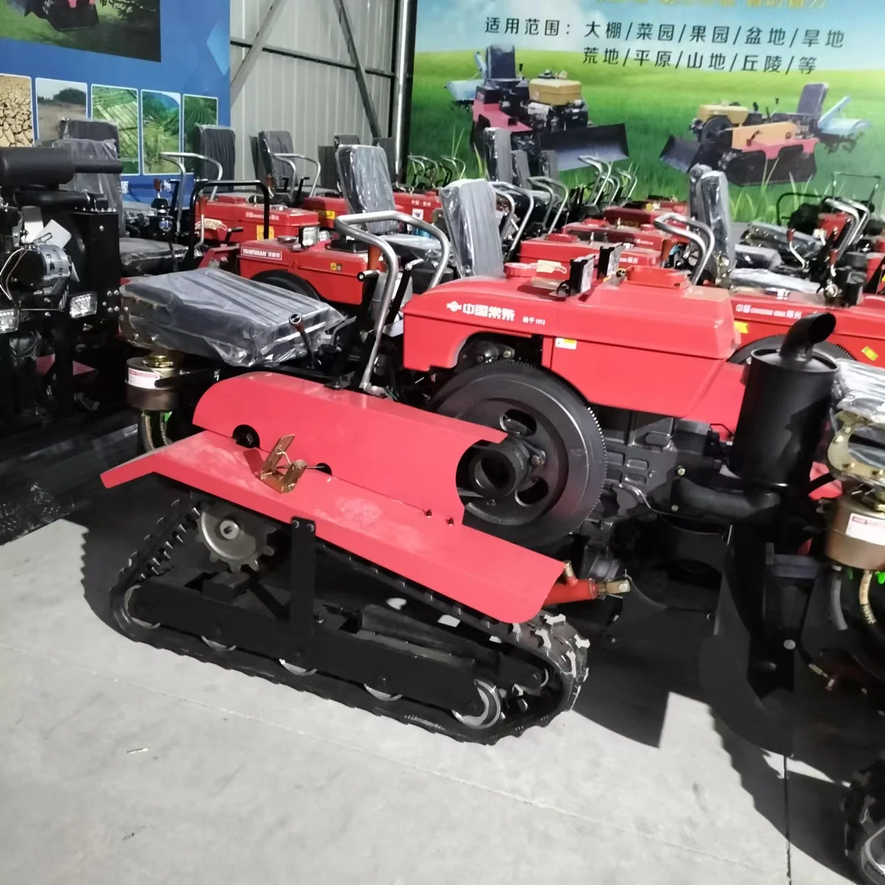 25 Horsepower Multifunctional Agricultural Tracked Micro Tiller - Mini ...