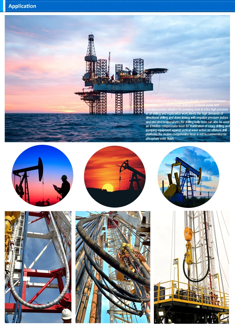 High Pressure API 7K Vibration Oil Field Kelly Hose