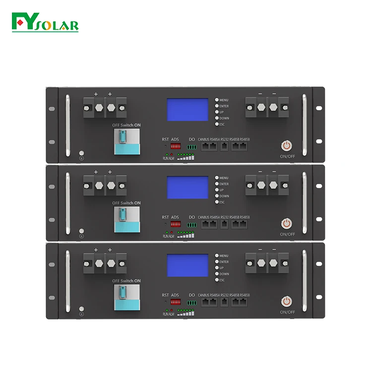 6000 Cycle Rack Mount 48v Lifepo4 Battery 100ah 150ah 51.2v 10kwh Solar Lithium Ion Battery 48v ...