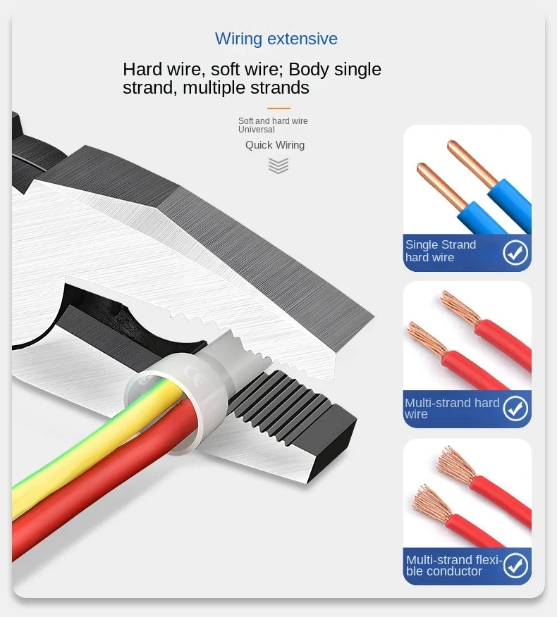 Aluminum Quick Splice Wire Connector Nylonelectrical Wire Joint Closed ...