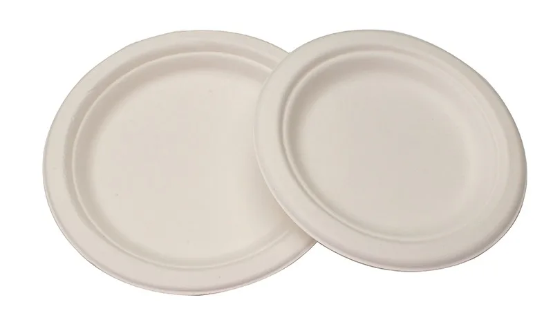 Bagasse Paper 10 Inches Microwavable Biodegradable Round Compostable ...
