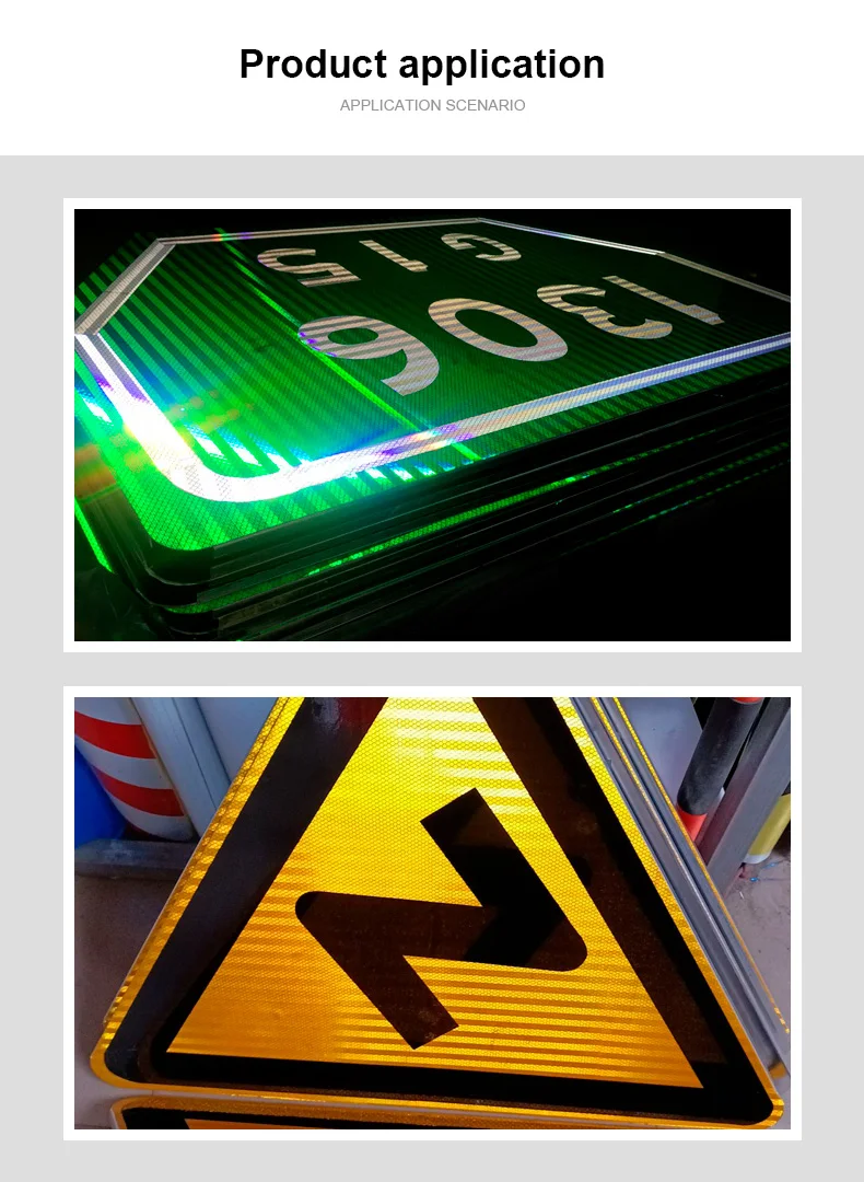 High Visibility Micro Prismatic Reflective Sheeting Engineering Grade ...