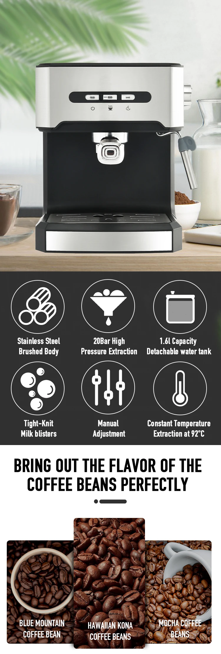 Best Price Semi-automatic Aluminum Water Boiler 850w Boiler Coffee ...