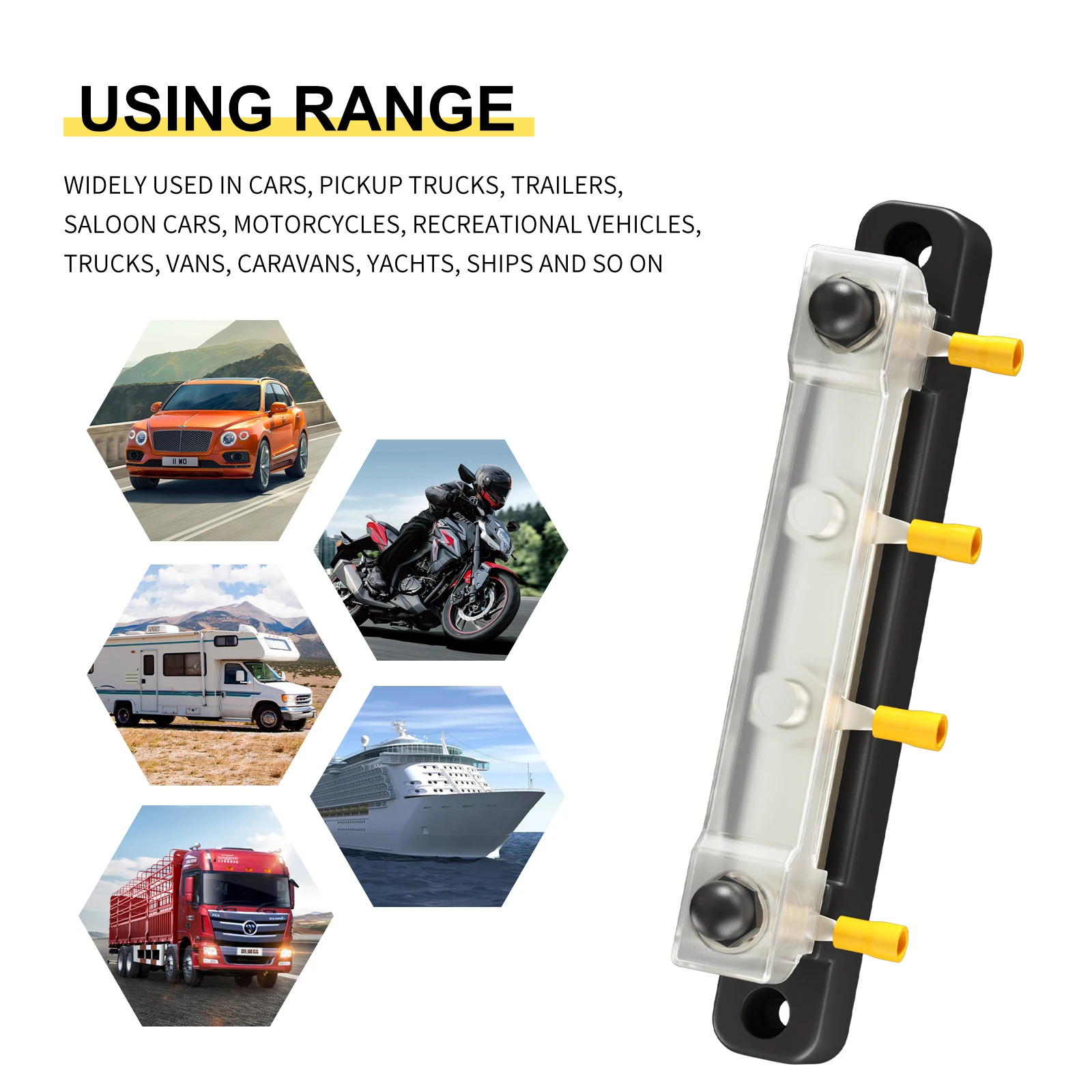48v Dc Electric Bus Bar Marine Screw Terminal Block - Buy Distribution ...