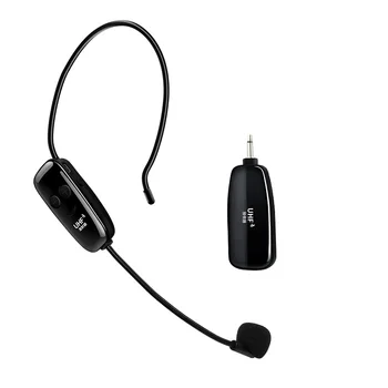 40 Channel Rechargeable Wireless Microphone Headset For Church Teaching ...