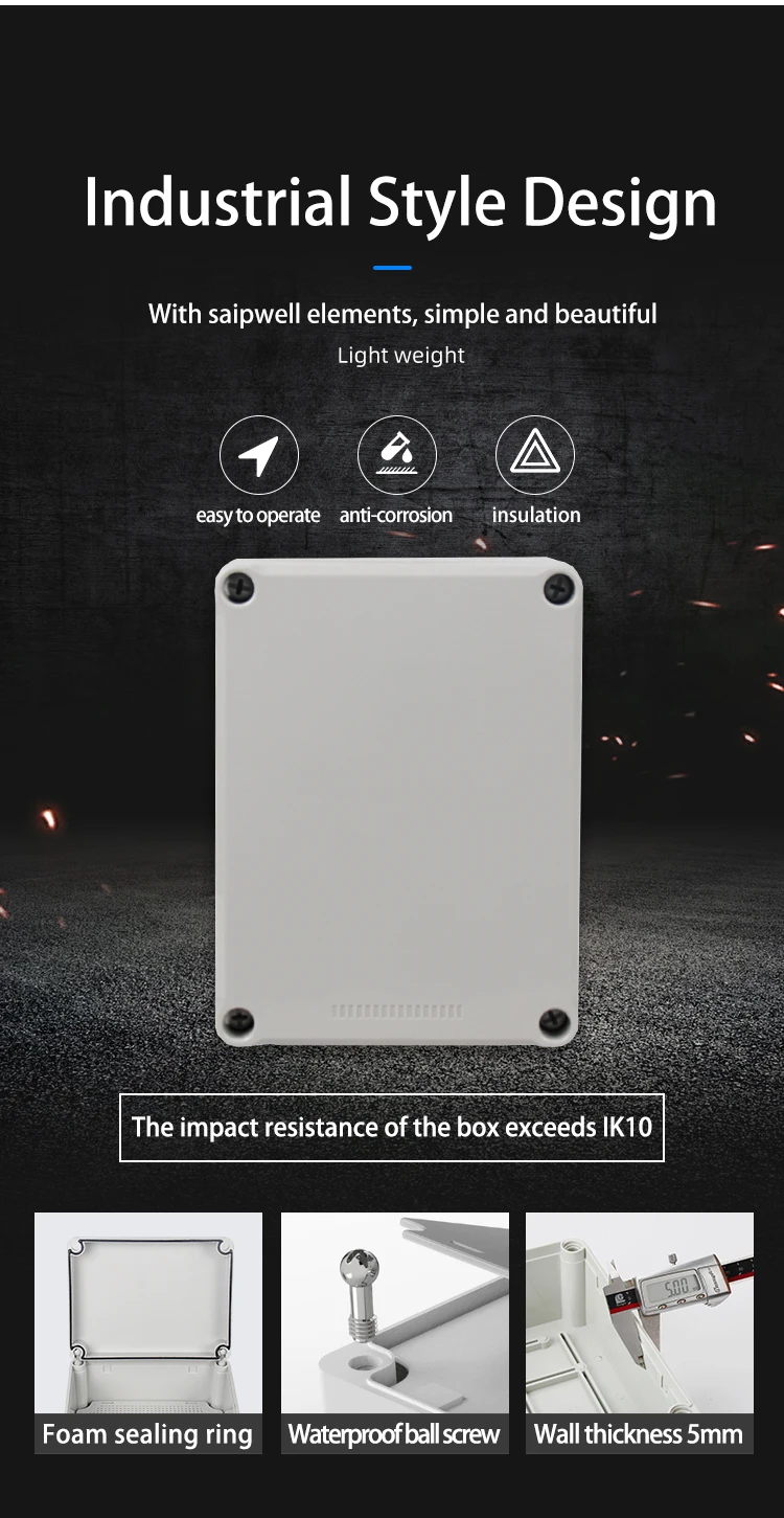 Saipwell Ip67 Waterproof Outdoor Electronic Industrial Abs Pc Plastic ...