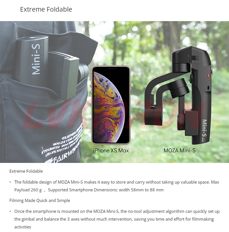 热热无稳定器estabilizador万向节3轴手持式万向节稳定器moza Mini-s - Buy 稳定器,万向节,3轴手持式万向节稳定器 Product on Alibaba.com