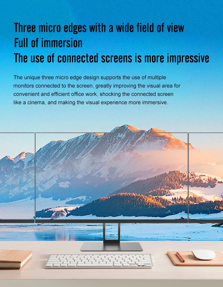 24 Inch Monitor Black/white Desktop Led Screen 165hz Computer 2800r Pc ...