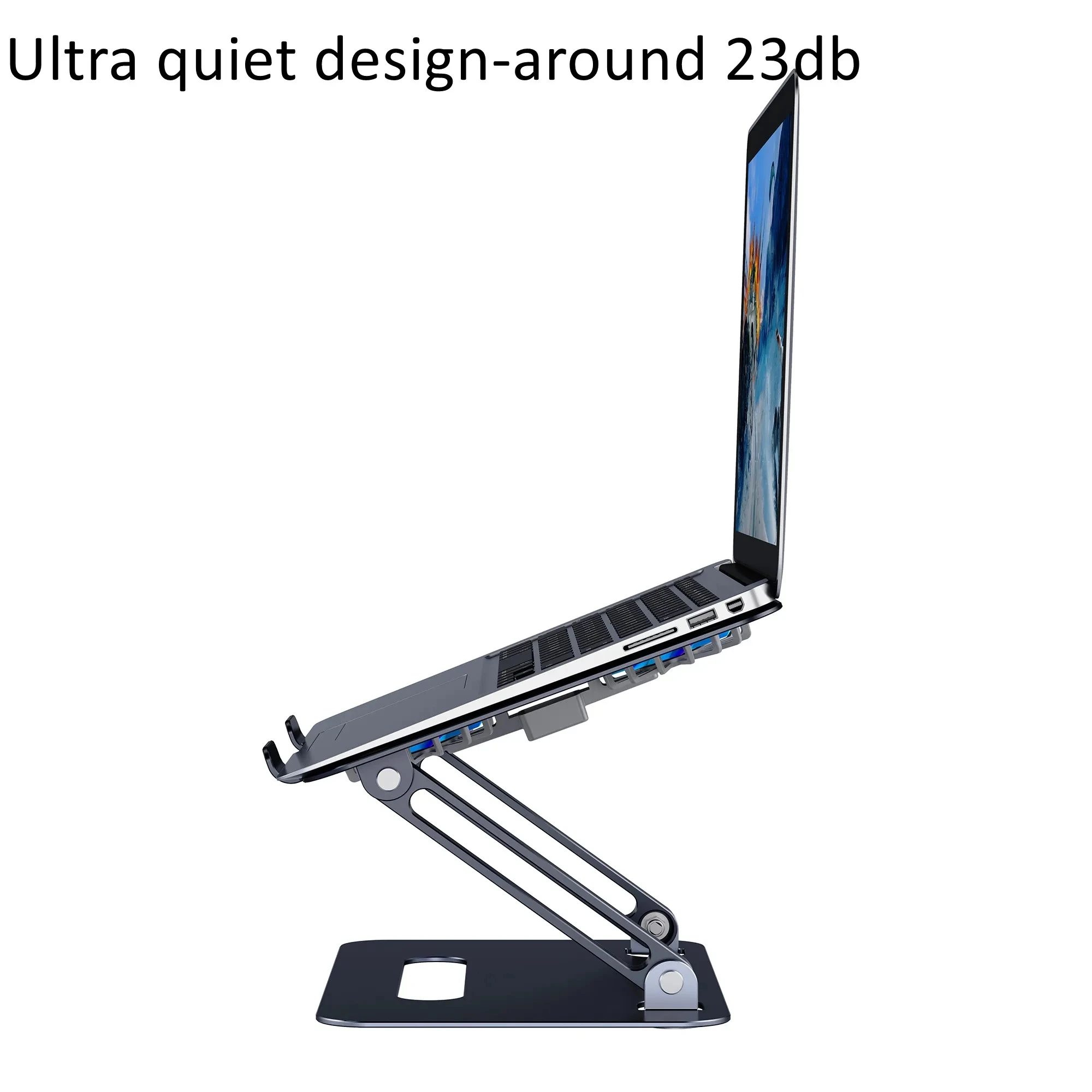 Adjustable Portable Aluminum Laptop Gaming Stand Semiconductor Notebook ...