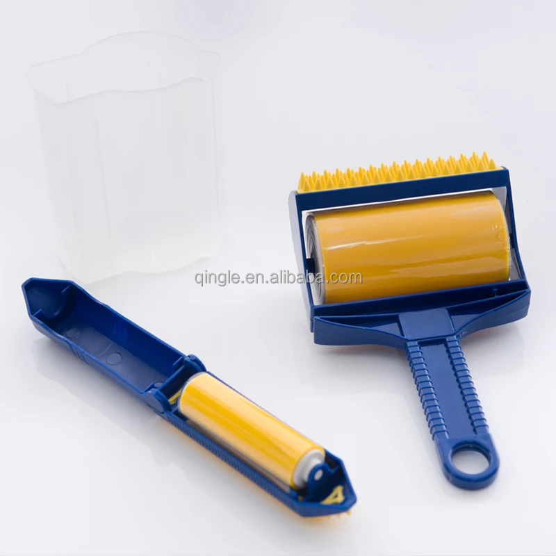 Qingle 2pcs Washable Sticky Lint Roller With Soft Brush For Pets For ...