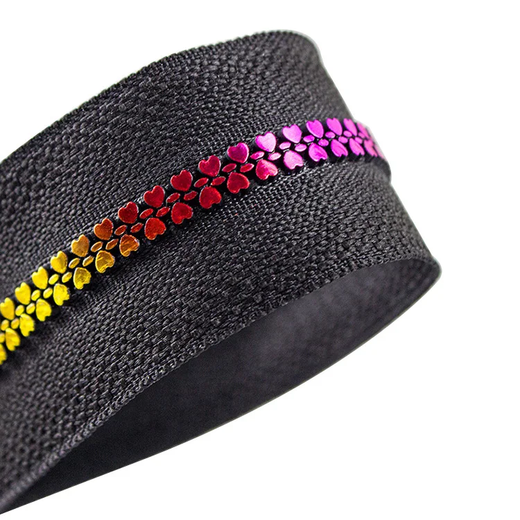 G&F 5# Resin Heart Shaped Teeth Zipper Open-end Ring Puller Colorful ...