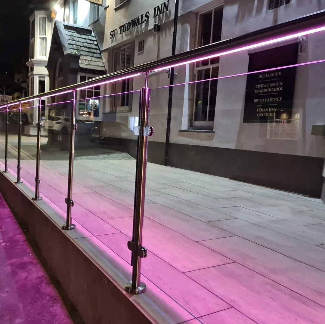 Stainless Steel LED Light Balustrade for Stairs - Safety & Style