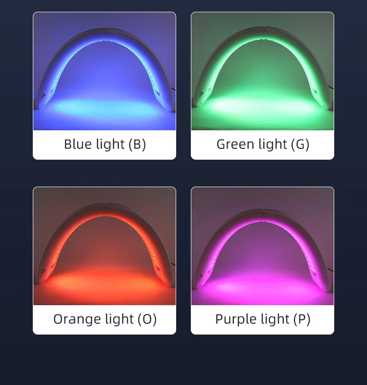 Foldable 7 Colors Led Face Mask Led Treatment Phototherapy Pdt Led ...