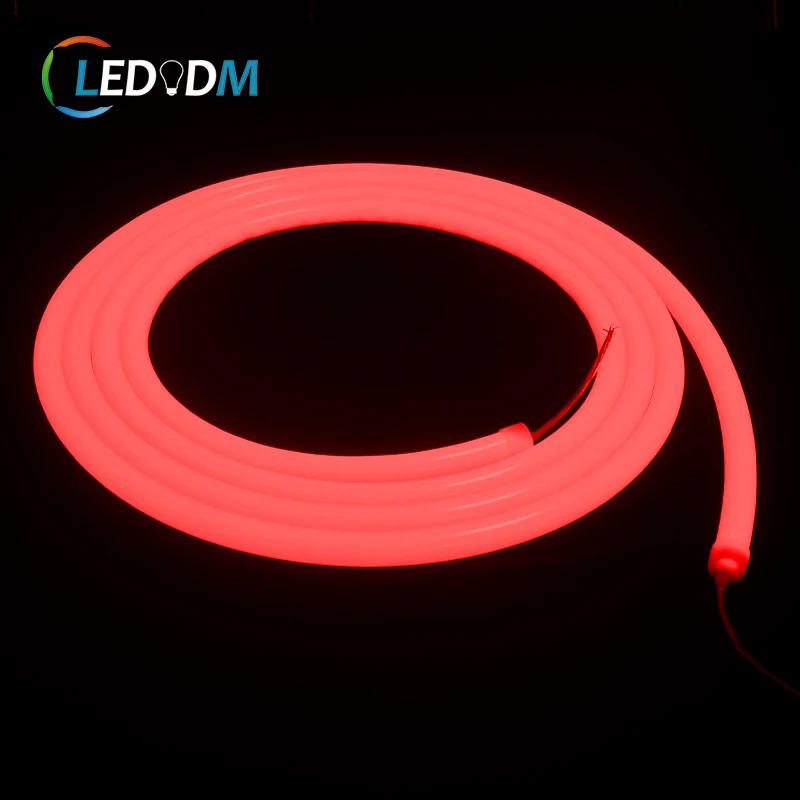 12v Dc Round Flex Neon Light Led Strips Smd2835 White Color 270 360 ...