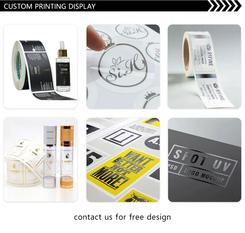 Custom Printing Gold Foil Vinyl Sticker Roll Self Adhesive Waterproof ...