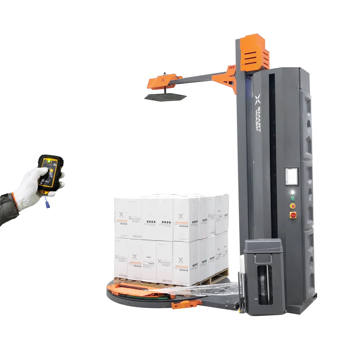 Smart Wasp Pallet Stretch Wrapping Machine - Automatic & Efficient