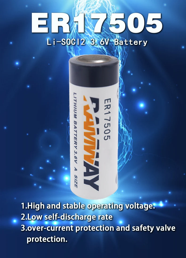 Ramway Er17505 Lithium Primary Batteries 3.6v 3500mah Lithium Primary ...