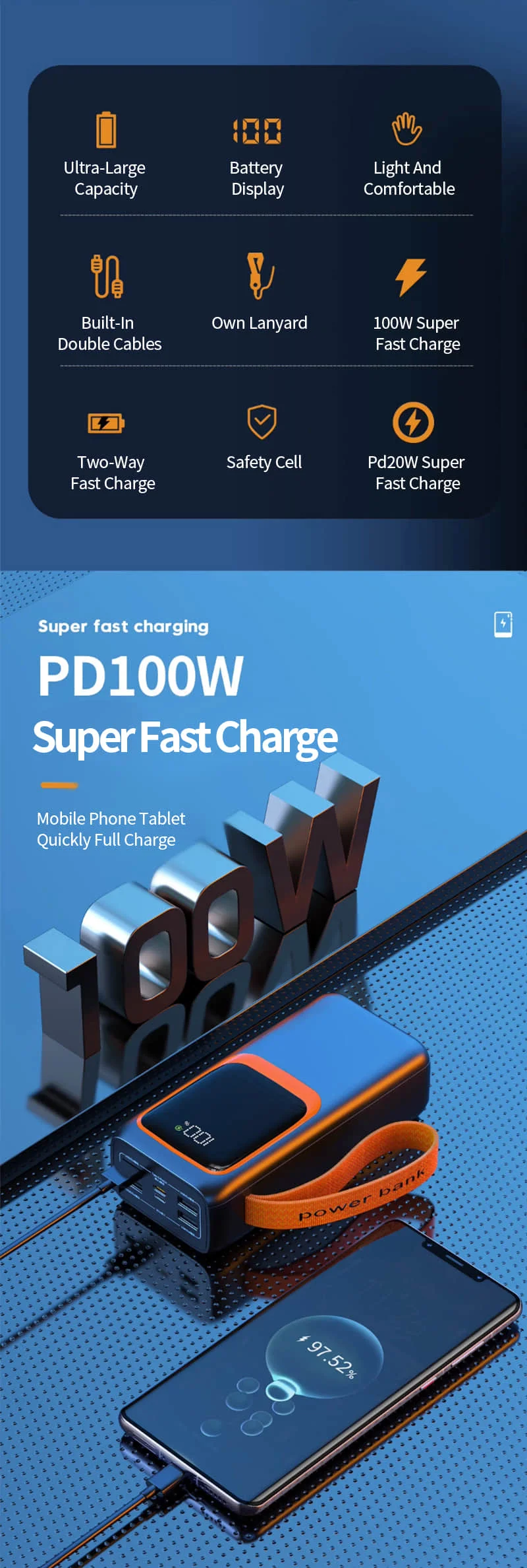 New Era Power Bank Pcb Board 50000mah Power Bank For Mobile Powerful ...