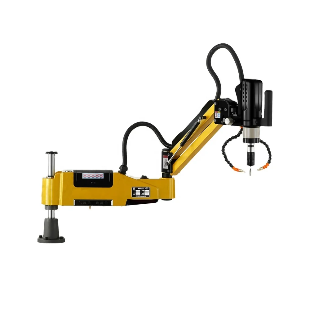 White Automatic Metal Thread Arm Tapping Machine Plc Custom Language ...