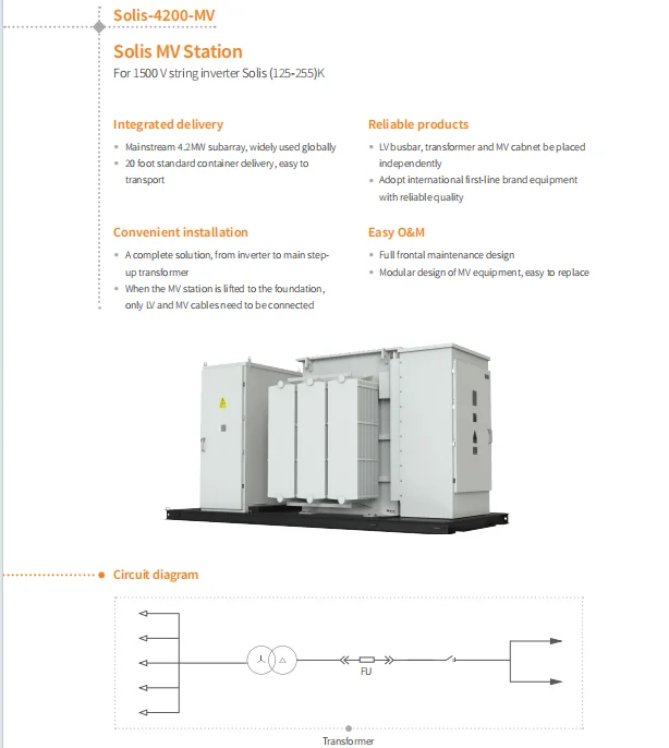 Solis Commercial String Inverter Solis-4200-mv 250a 800vac 3p 18 Pcs ...