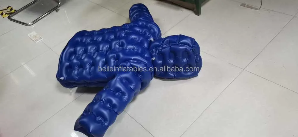 Beile Customized Blue Pvc Inflatable Down Jacket Suit For Sale - Buy ...