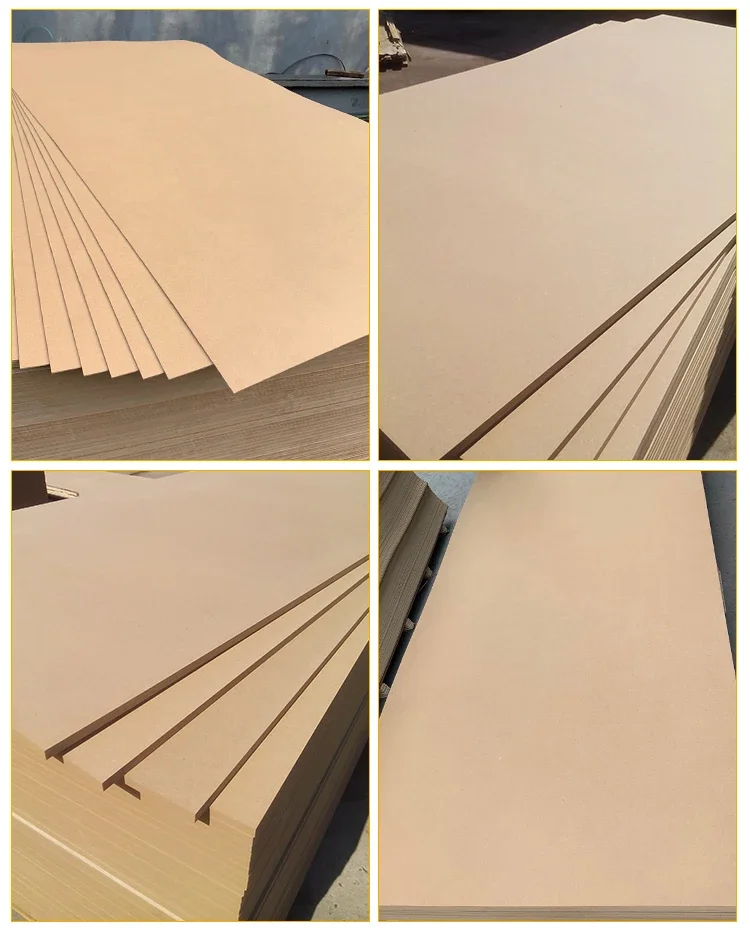 MDF 3mm 6mm 9mm 12mm 15mm Wood Sheets White Melamine MDF Board for ...