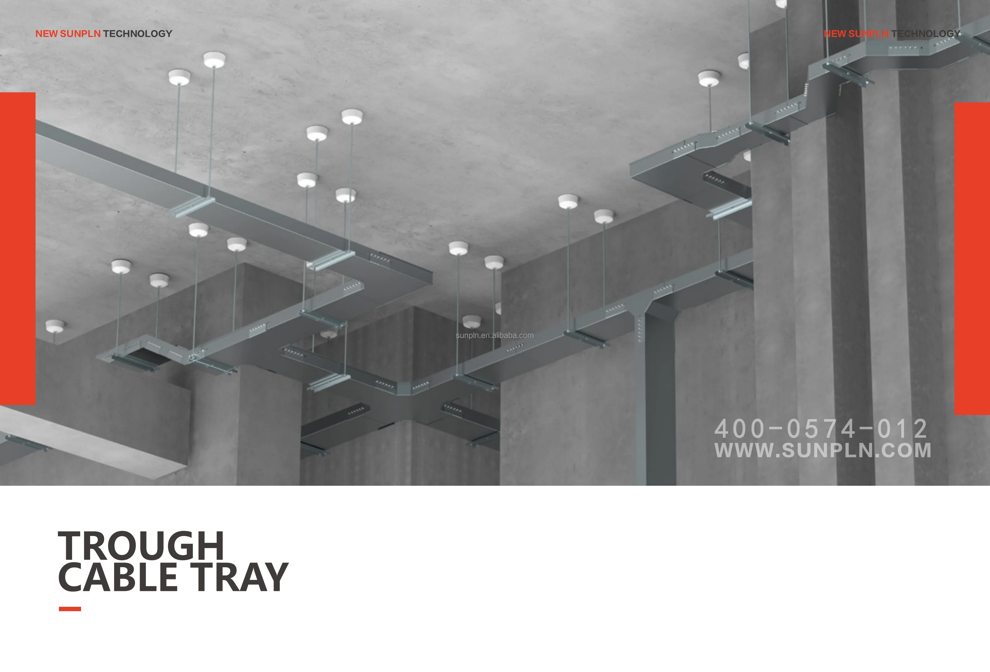 Galvanized Trough Cable Tray For Data Center Infrastructure Wring Cable ...