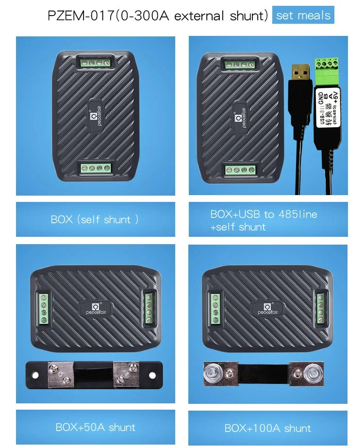 Peacefair PZEM-016 RS485 Modbus Single Phase Electric Kwh Voltmeter ...