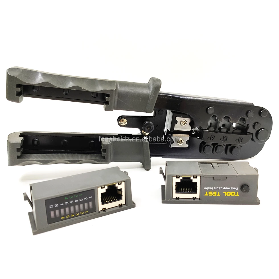 Rj45 Rj12 Rj11 Cable Tester Crimper For Cat5e Cat6 Cat7 Modular Plugs ...
