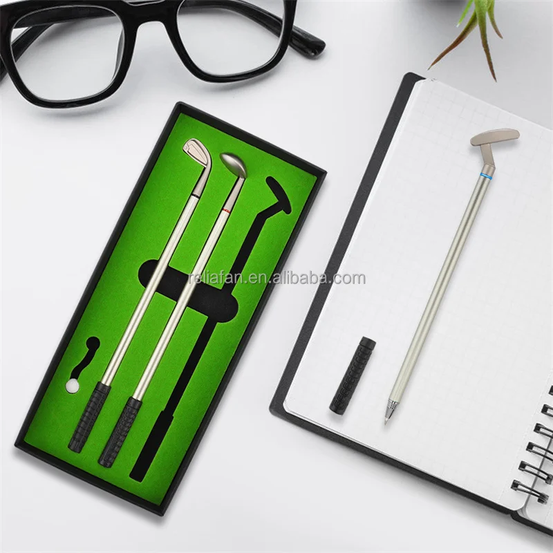 Funny Golf Gift Set - Mini Desktop Golf Ball Pen Gift